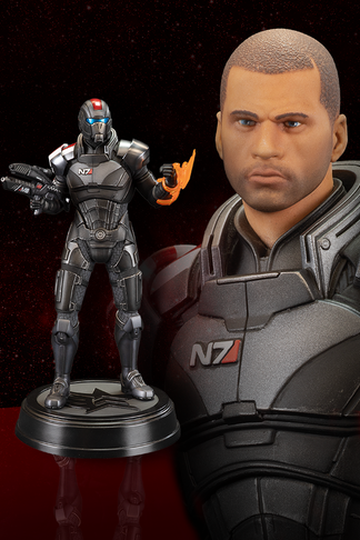 Mass Effect: Commander John Shepard PVC Figure – Official BioWare Gear ...