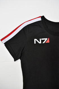 Mass Effect N7 Stripe Tee – Official BioWare Gear Store