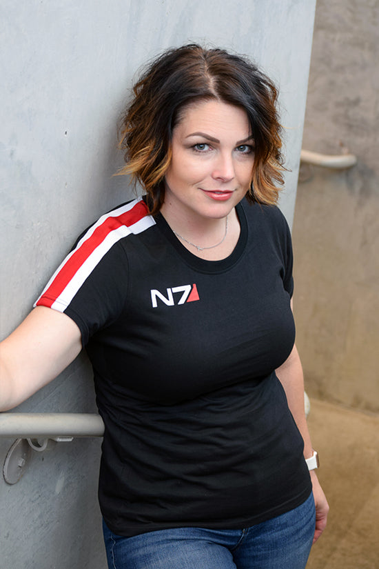 Mass Effect N7 Stripe Tee – Official BioWare Gear Store